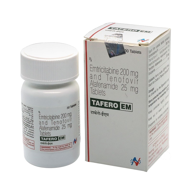 Emtricitabina 200 mg + Tenofovir Alafenamida 25 mg (TAFERO-EM) – Precio ...
