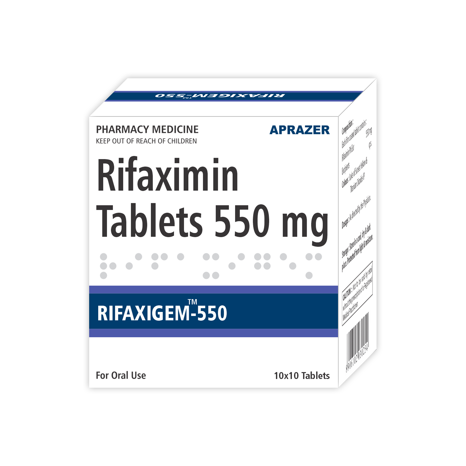 RIFAXIGEM-550 (Rifaximina 550 mg) – Antibiótico Intestinal para ...
