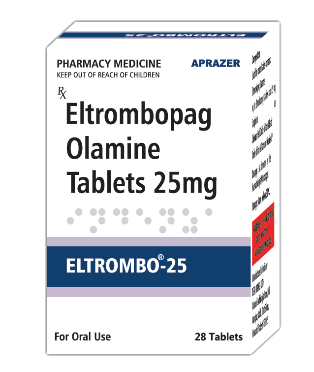 ELTROMBO-25 (Eltrombopag 25 mg) – Estimulador de Plaquetas para ...
